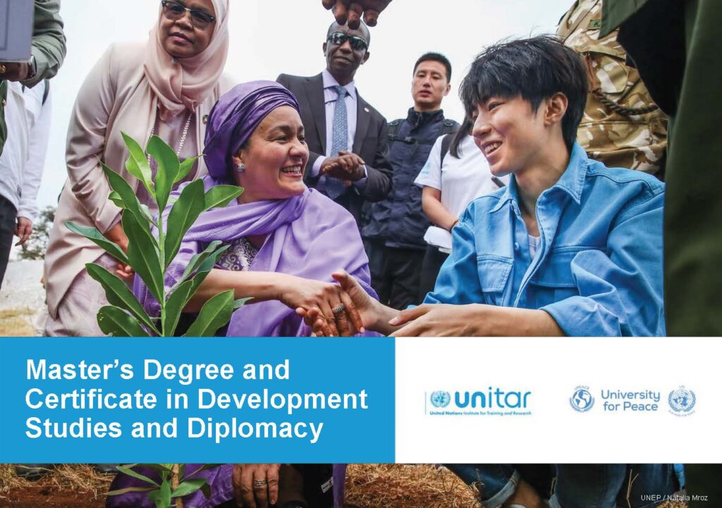 MA Development Studies and Diplomacy (UPEACE-UNITAR) – UPEACE